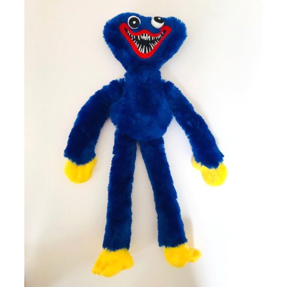 Toys | 17 Huggy Wuggy Plush Stuffed Monster Laughing Toy Blue | Poshmark